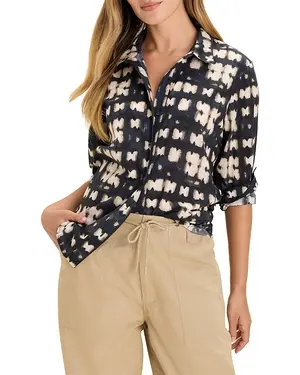 NIC+ZOE Shibori Cotton Shirt