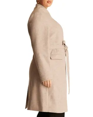 ESTELLE Ren Asymmetric Belted Coat