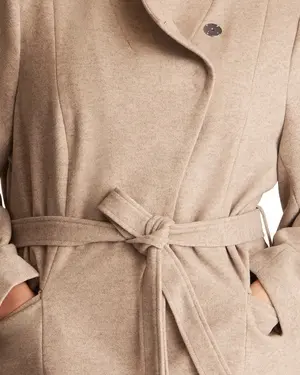 ESTELLE Ren Asymmetric Belted Coat