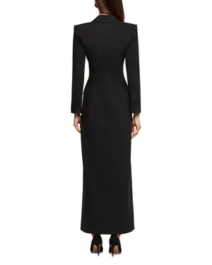 L'AGENCE Vale Double Breasted Maxi Tuxedo Dress