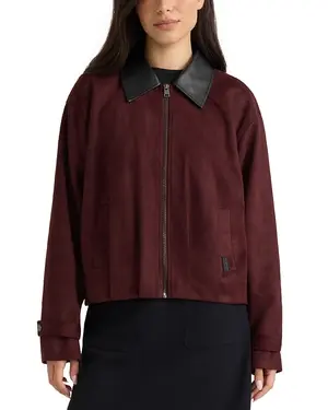 Hunter Harrington Zip Front Jacket - Cherry Lacquer