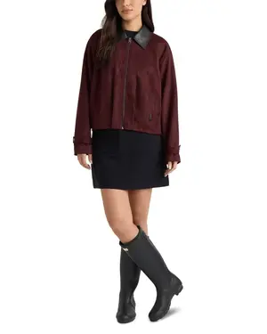 Hunter Harrington Zip Front Jacket - Cherry Lacquer