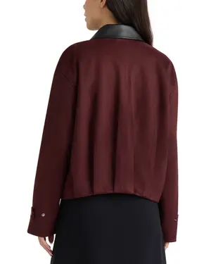 Hunter Harrington Zip Front Jacket - Cherry Lacquer