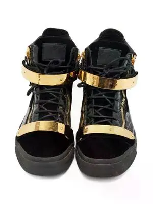 GIUSEPPE ZANOTTI Coby Metallic Strap Sneakers
