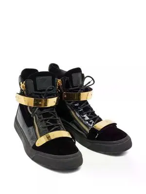GIUSEPPE ZANOTTI Coby Metallic Strap Sneakers