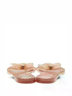 Dior Glossy Bow-detail Sandals
