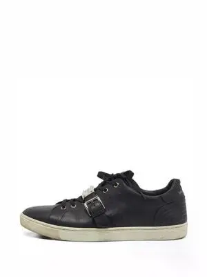 Dolce & Gabbana Perforated Buckled Low-top Sneakers