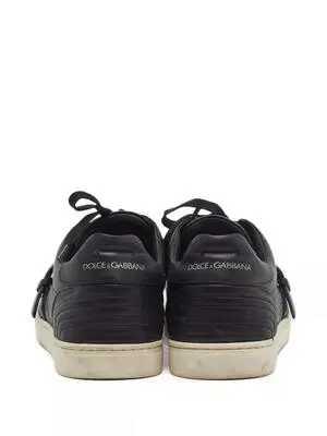 Dolce & Gabbana Perforated Buckled Low-top Sneakers