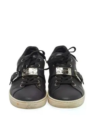 Dolce & Gabbana Perforated Buckled Low-top Sneakers