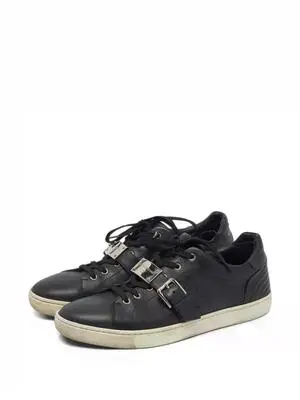 Dolce & Gabbana Perforated Buckled Low-top Sneakers