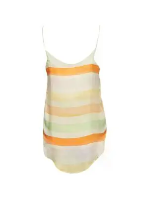 Nanushka Striped Silk Tank Top
