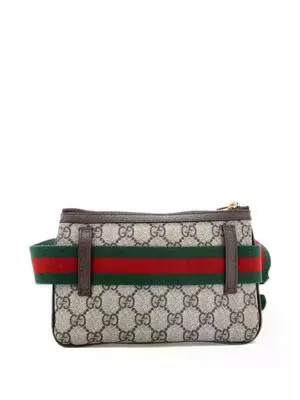 Gucci Ophidia Heart Utility Double Gg Coated Canvas Belt Bag