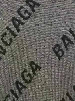 Balenciaga Monogram Rib-knit Sweater