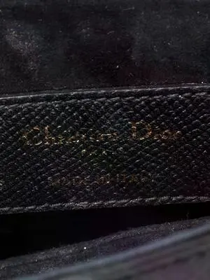 Dior 2021 Mini Saddle Leather Shoulder Bag - Black
