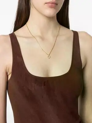 FERRAGAMO Gancini Crystals Necklace - Gold