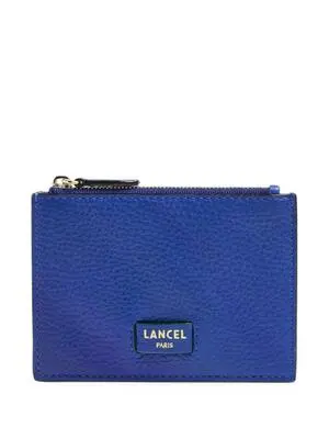 LANCEL Grained Leather Cardholder - Blue