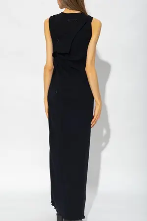 MAISON MARGIELA Asymmetric Draped Knitted Dress