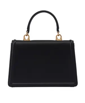 Dolce & Gabbana Dolce Gabbana Foldover Top Small Satin Devotion Bag