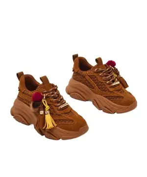 Steve Madden Possession Pp Chestnut Low-top Sneakers