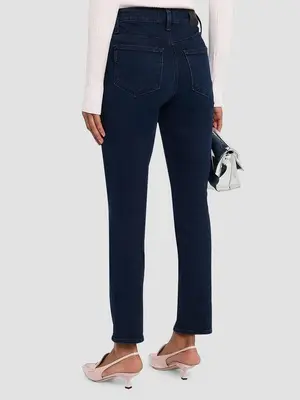 Paige Gemma Stretch Cotton-blend High-rise Skinny Jeans