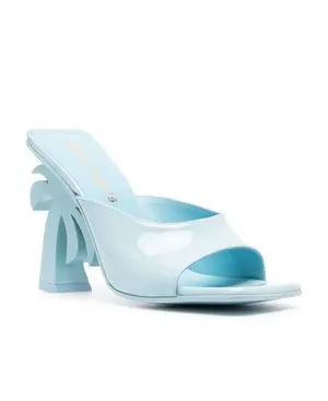 Palm Angels Palm Detailed Heeled Sandals