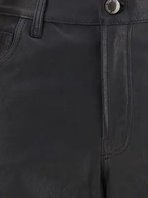 7 For All Mankind Straight-leg Leather Pants