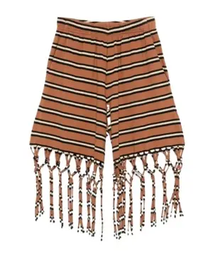 Nanushka Analu Fringed Striped Shorts