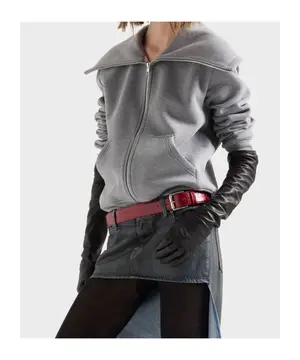 7 For All Mankind Zip-up Collar Hoodie