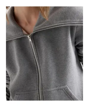 7 For All Mankind Zip-up Collar Hoodie