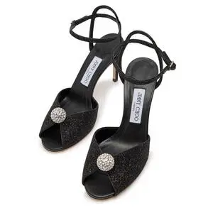 JIMMY CHOO Metallic Leather Sandals