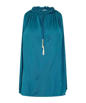 Balmain Solid Color Sleeveless Pullover Top