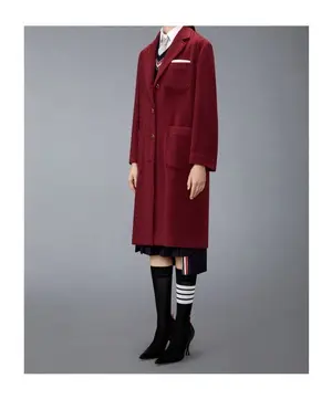 Thom Browne Bell-sleeve Cashmere Coat