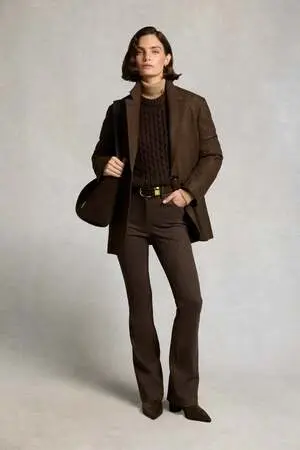 Holland Cooper Contour Heritage Flare Trouser Herringbone