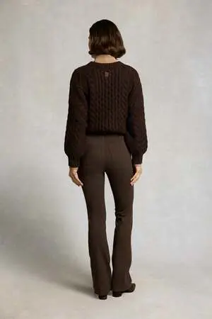 Holland Cooper Contour Heritage Flare Trouser Herringbone
