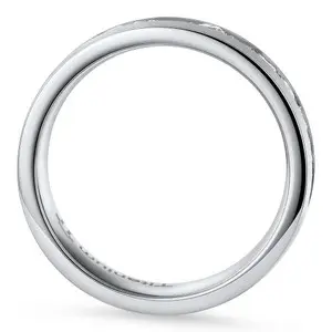 BLISS DIAMOND 5/8ct Diamond 8mm Comfort Fit Ring Low Dome Wedding Band