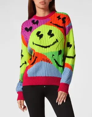 Philipp Plein Cotton Blend Roundneck Smile