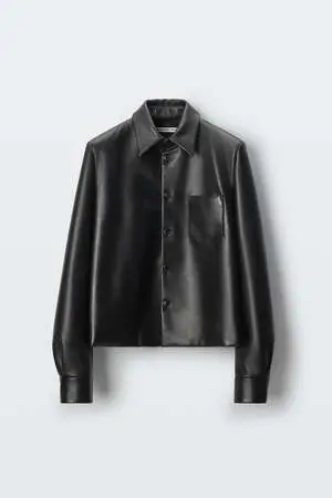 Alexander Wang Leather Button-down Shirt