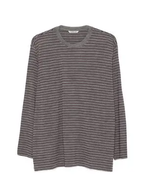 Auralee Wool Striped T Shirt