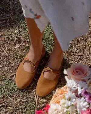 Beek Crane Bow Suede Mary Jane Shoe