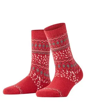 Falke Cosy Wool Special Edition Socks - Red