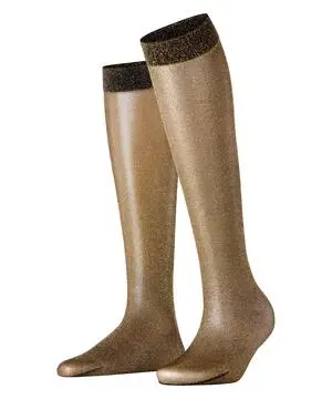 Falke Glitter Kh 30 Den Knee High Socks - Black