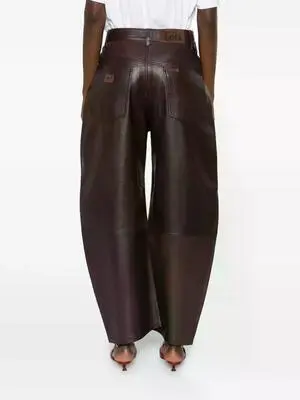 LOIS Wide-leg Leather Trousers