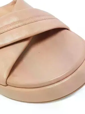 GIANVITO ROSSI Alima Crossover Sandals - Neutrals