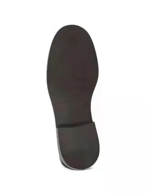 JULIE DEE Round-toe Leather Boots