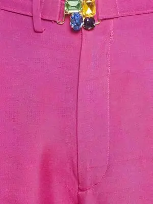 Ralph Lauren Belted Silk Trousers