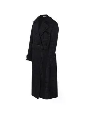 Tagliatore Houndstooth-pattern Double-breasted Coat