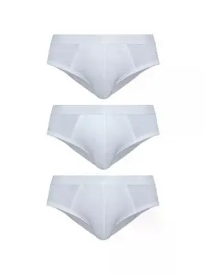CDLP Logo-waistband Briefs - White