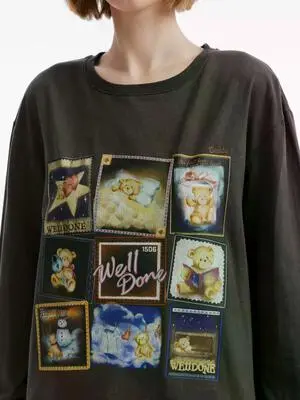We11Done Teddy Graphic-print Long-sleeve T-shirt