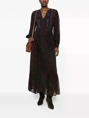 MAISON HOTEL Embroidered Maxi Dress