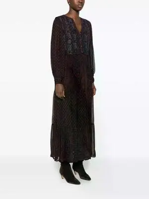 MAISON HOTEL Embroidered Maxi Dress